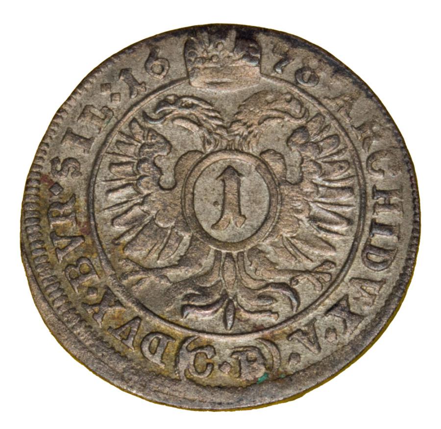 1 krajcar 1698 Leopold I Habsburg Śląsk Brzeg